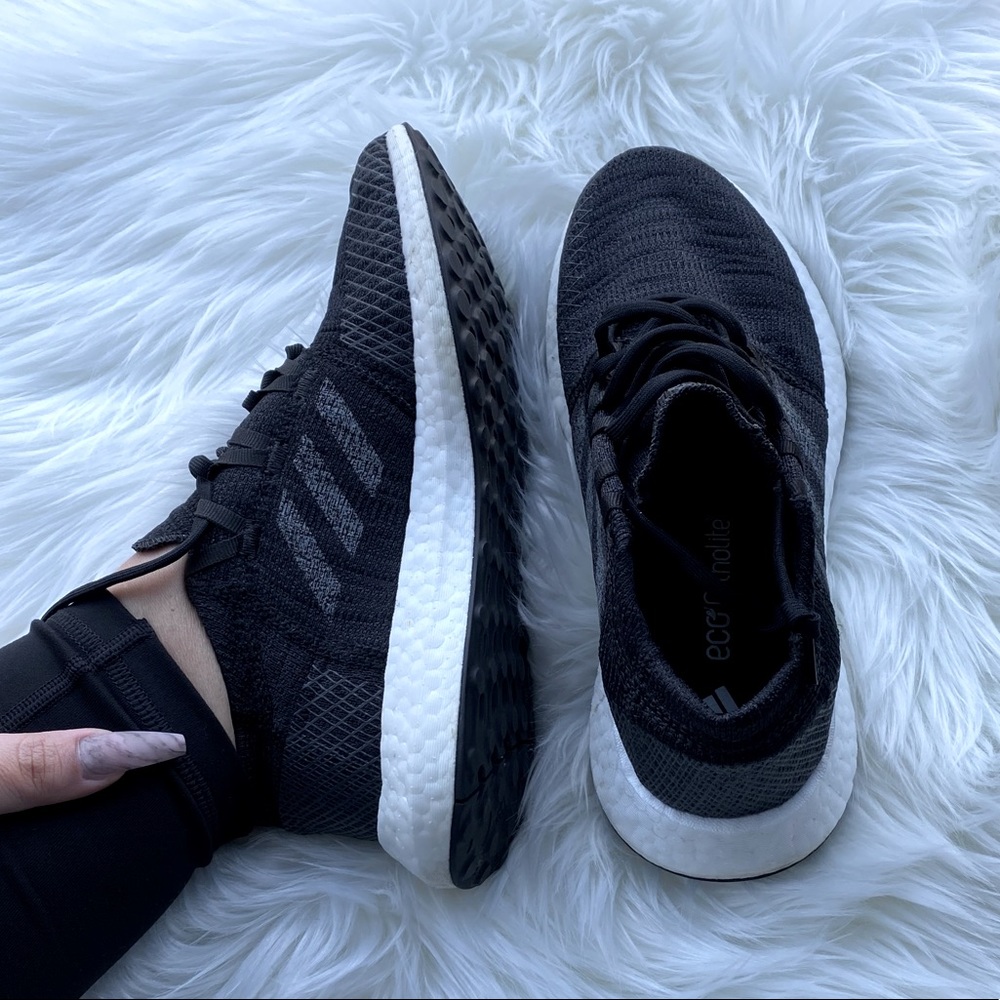 Adidas X Black & White Cloud Boost Running Shoes | Su… - Gem